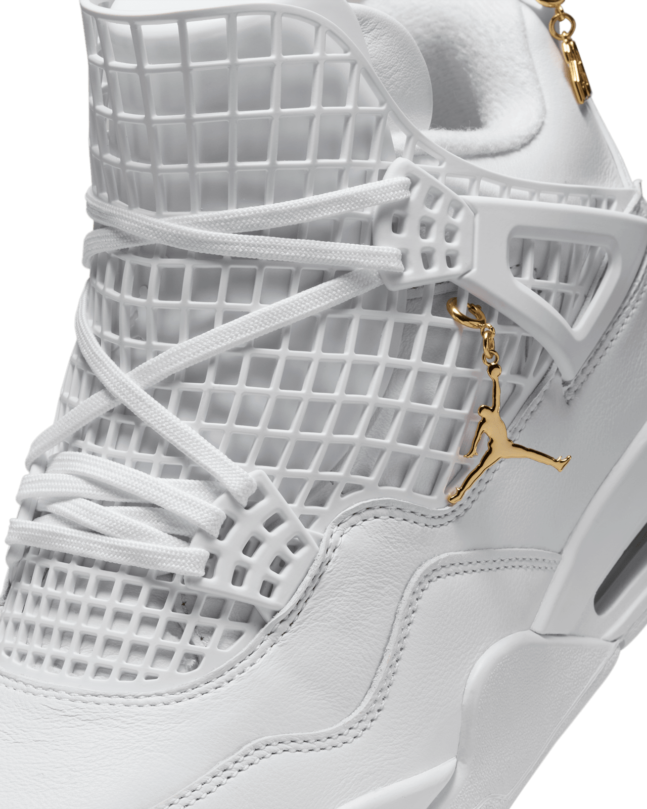 Fecha de lanzamiento de los Air Jordan 4 Net "Triple White" para mujer (FN7251-107). Nike SNKRS